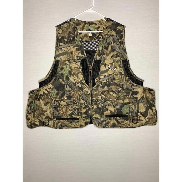 Games | Mens Quail Unlimited Zip Up Hunter Vest Bird Hunting Camouflage ...